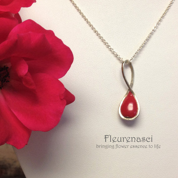 14P Flower Petal Bead Sterling Silver Infinity Pendant ~ Custom Order ...